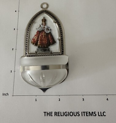 Holy water font-Infant Jesus of Prague,nickel plated finish | eBay