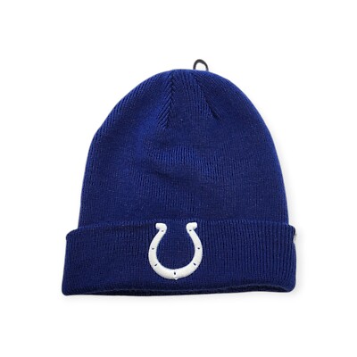 Authentic '47 Indianapolis Colts Basic Knit Blue Raised Cuffed Beanie ...