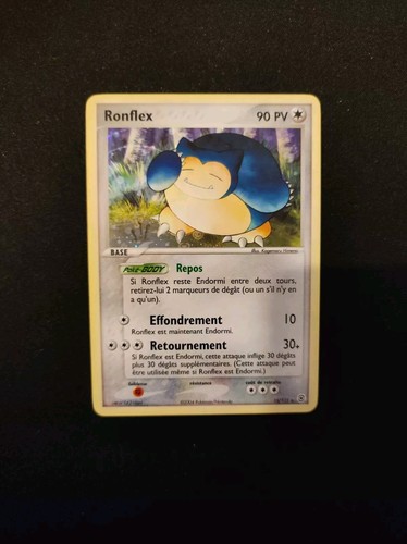 Carte Pokémon : Ronflex 15/112 HOLO Logo Ex Rouge Feu Vert Feuille ...