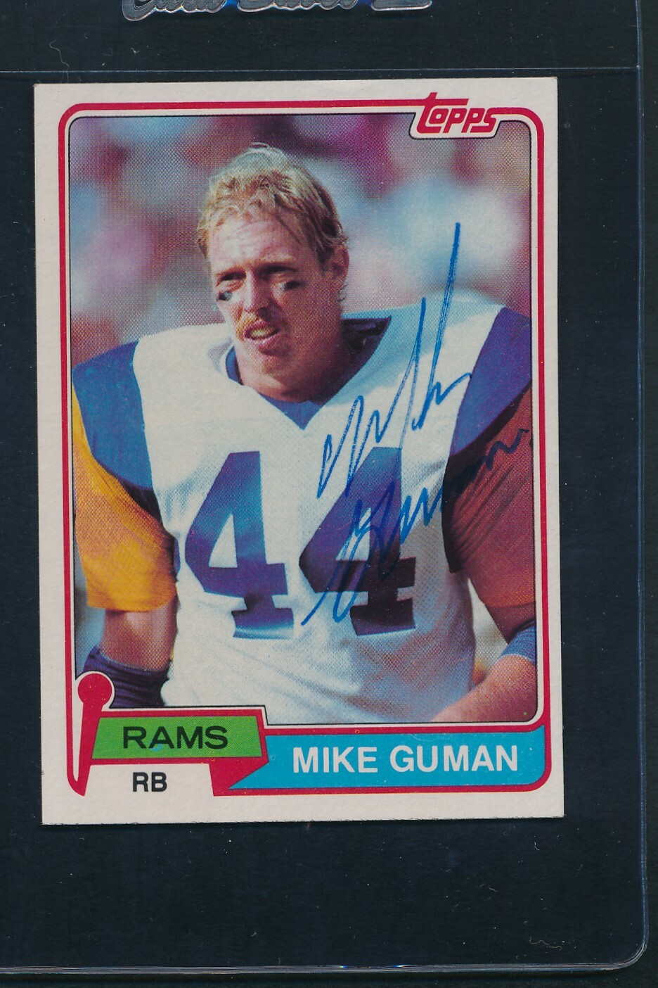 1981 Topps #322 Mike Guman Rams Signed Auto *33595 | eBay