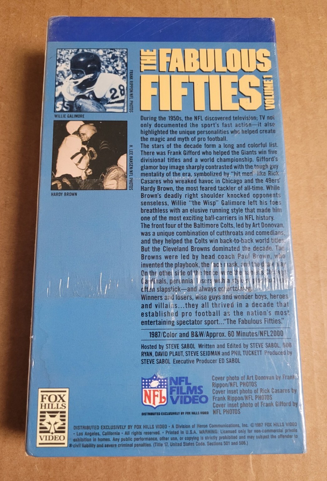 NFL '50s Pro Football's Golden Age - The Fabulous Fifties VHS Sports ...