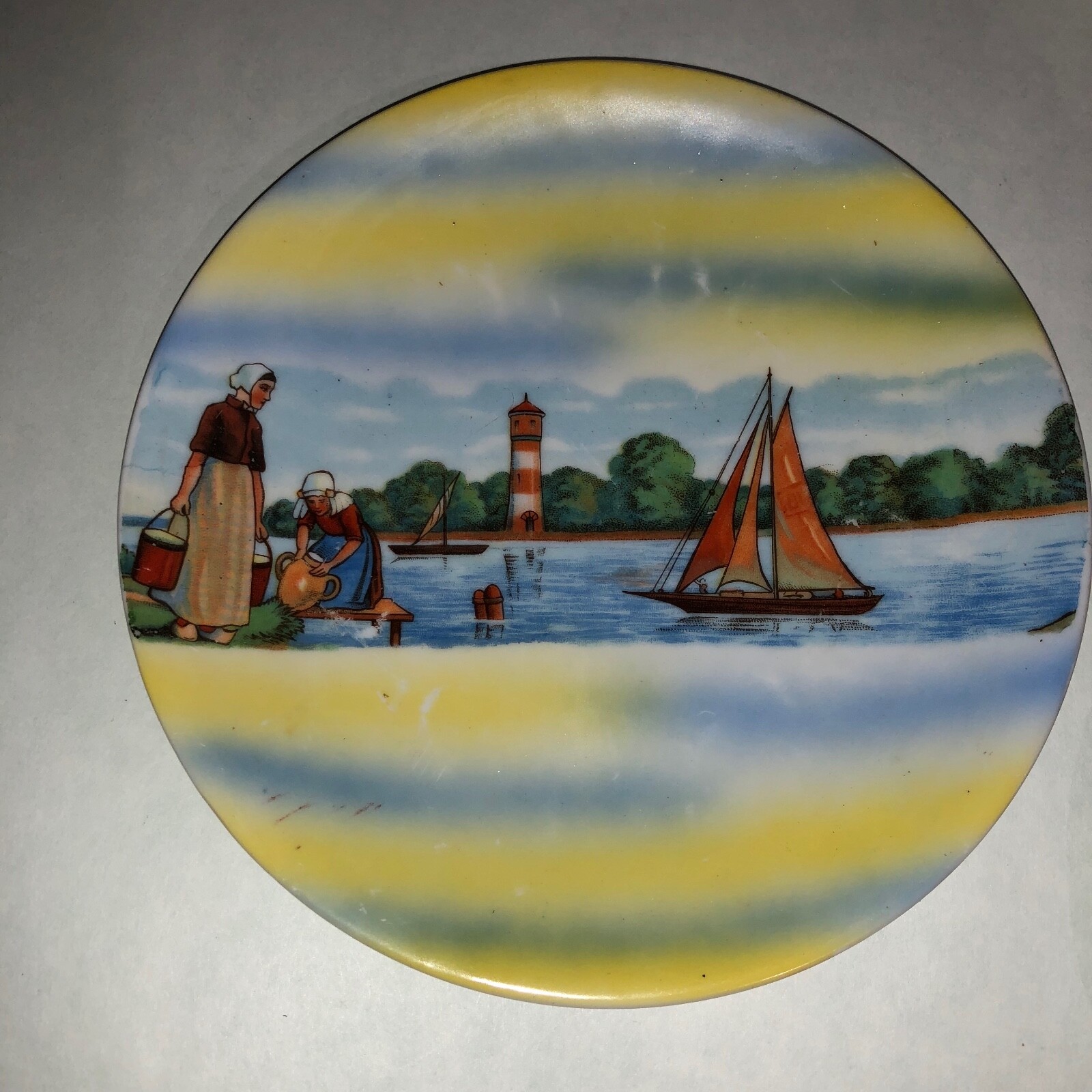 Eleanor Bavaria 5 Small Plates Eleanor Vintage China 6" Amish Pilgrim ...