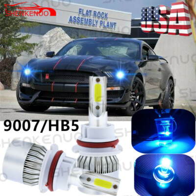 9007 LED Headlight Conversion Kit High/Low Beam Light Bulbs 110W 8000K ...