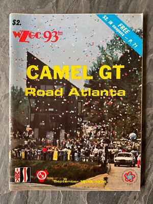 Vintage 1976 IMSA Camel GT 500 Atlanta Race Program Auto Car Retro ...