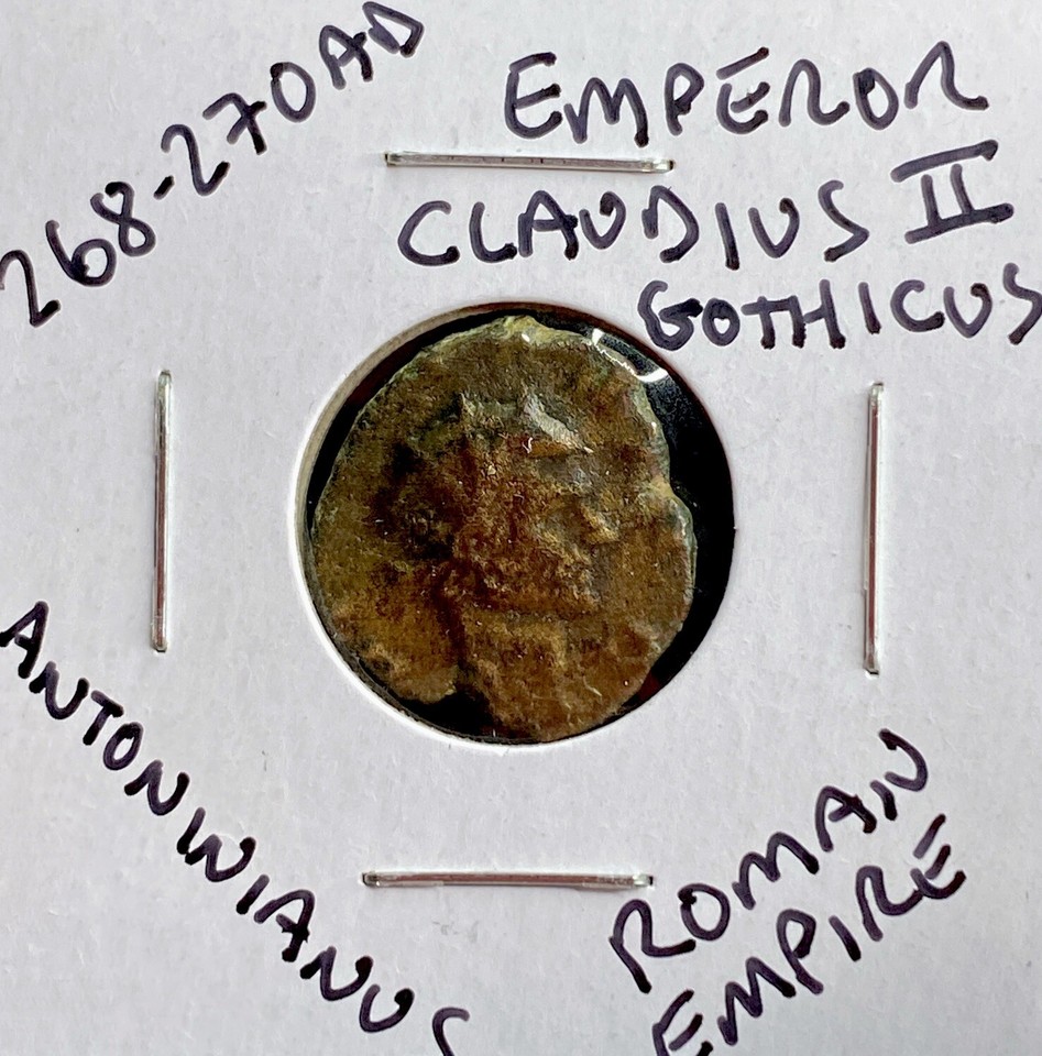 Ancient Roman Coin 268-270 AD Emperor Claudius II Gothicus Genuine ...