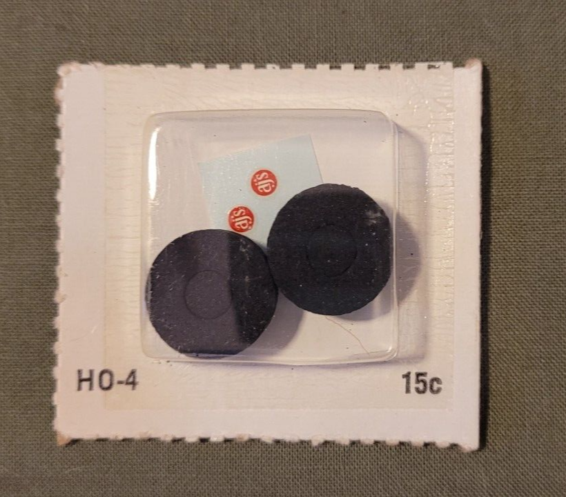 Vintage AJ's HO Scale Slot Car HO-4 Sponge Donuts Rear Tires BLACK NOS ...