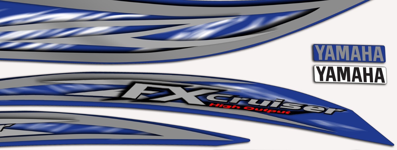 2003 2004 2005 YAMAHA FX HO DECAL KIT BLUE FX160 HIGH OUTPUT WAVERUNNER ...