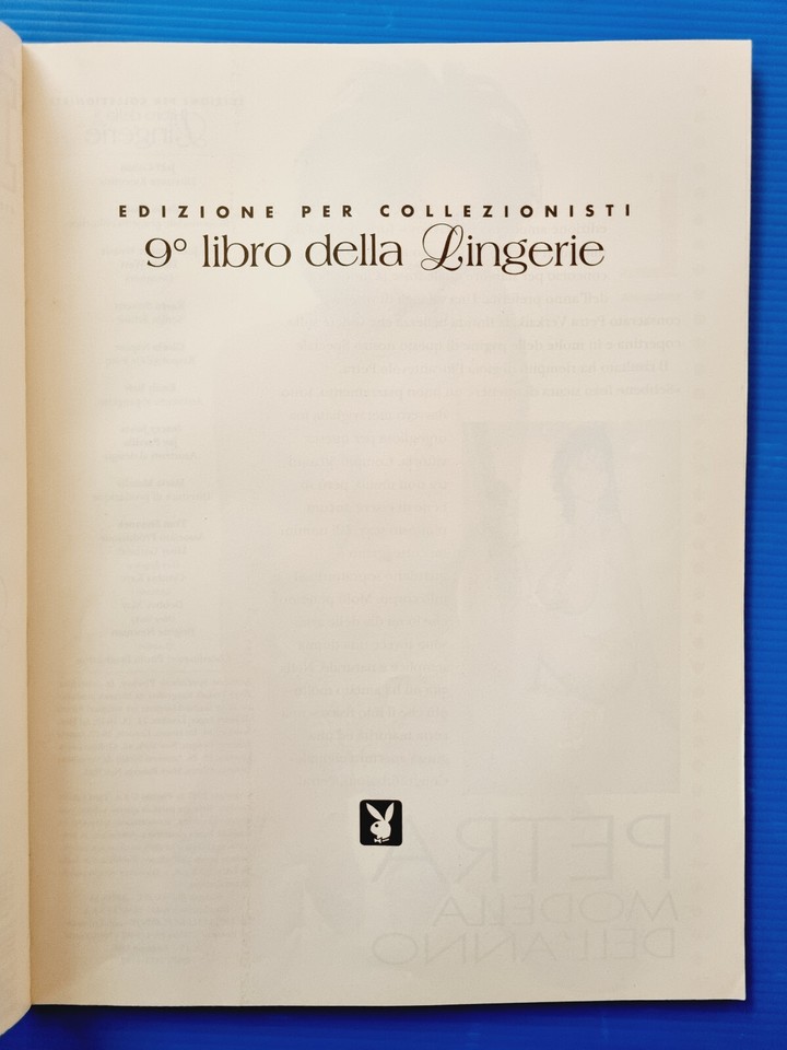 RARO PLAYBOY ITALY LINGERIE 19 - 1998 PETRA VERKAIK-SCLAFANI-SILVSTEDT ...