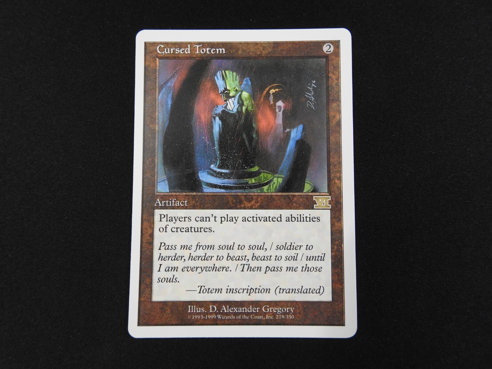 Cursed Totem LP [6th Edition] #1 Mtg Magic Free Tracking! | eBay