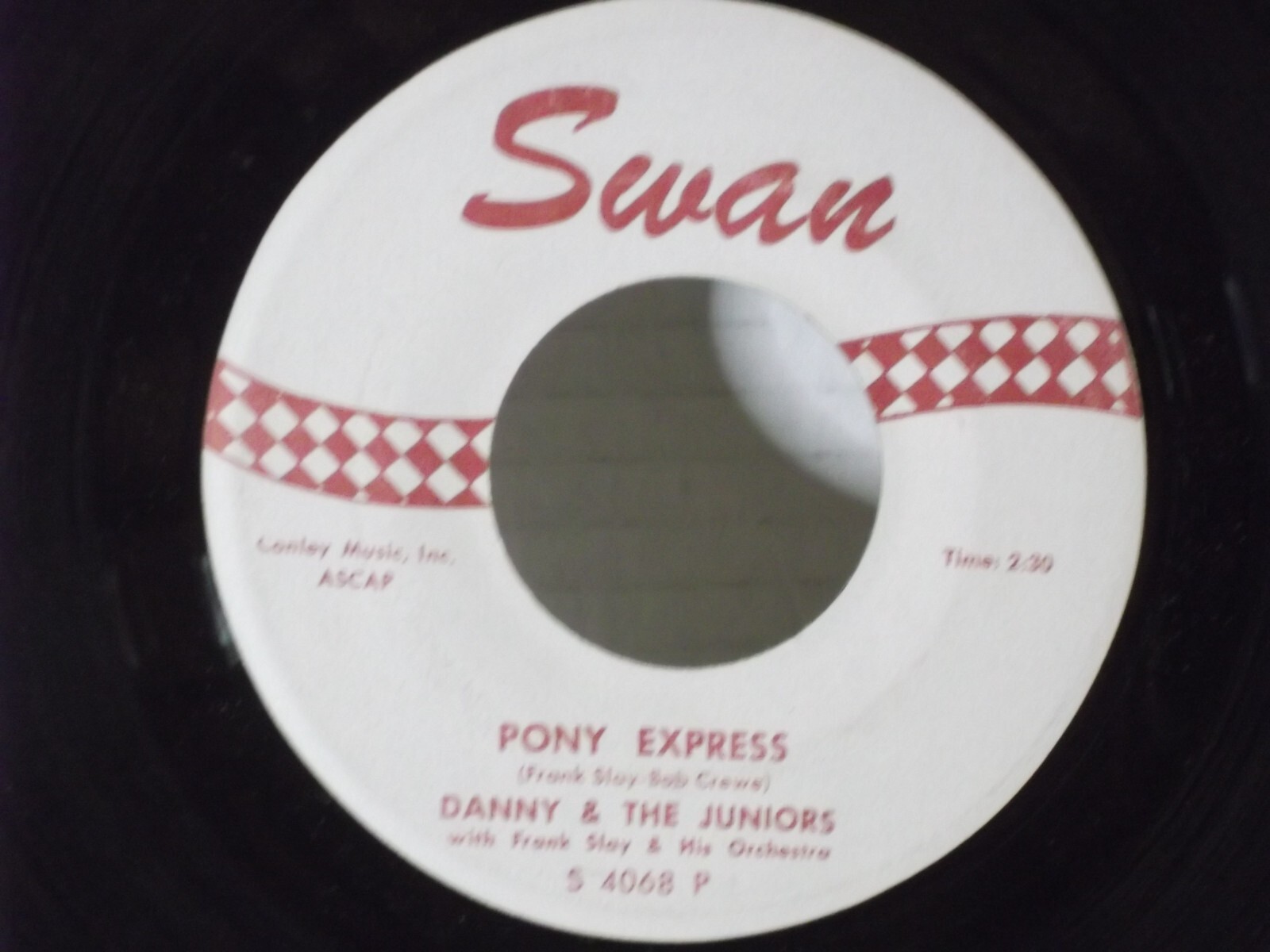 Danny & The Juniors,Swan 4068,"Pony Express"US,7"45,1961 doo wop,White ...