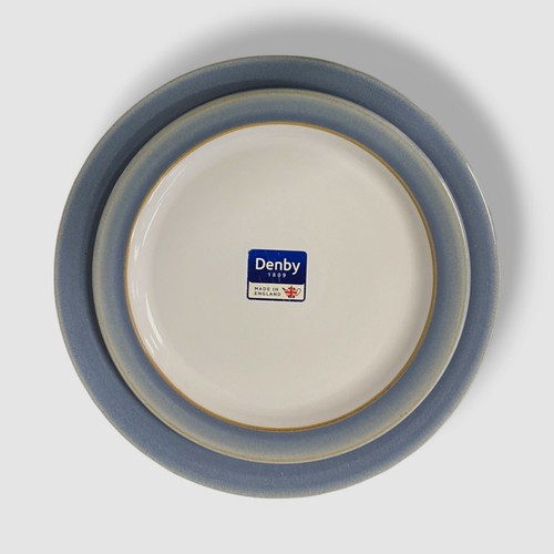 Denby Blue Natural Denim Dinner Plate & Salad Plate Set | eBay
