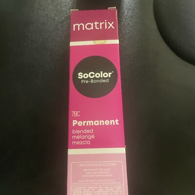 Matrix Socolor Pre-Bonded 7BC Dark Blonde Blonde Copper Permanent Hair ...