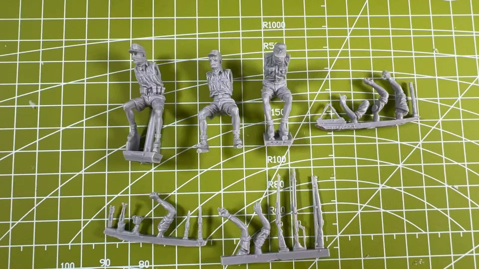 1/35 DAK Motorcycle Crew Resin Figures – 3 German Afrika Korps Soldiers ...