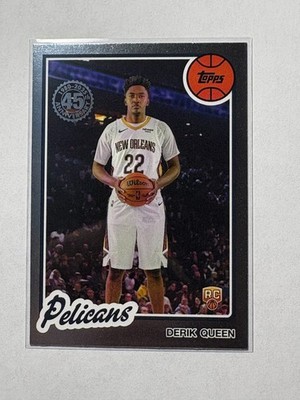 Derik Queen 2025-26 Topps Rookie 45th Anniversary Holofoil New Orleans ...