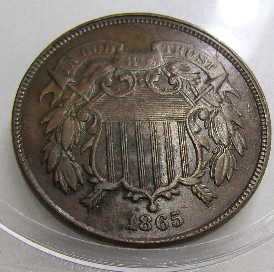 1865 Two Cent Piece Very Fine VF Coin 2c Type | eBay