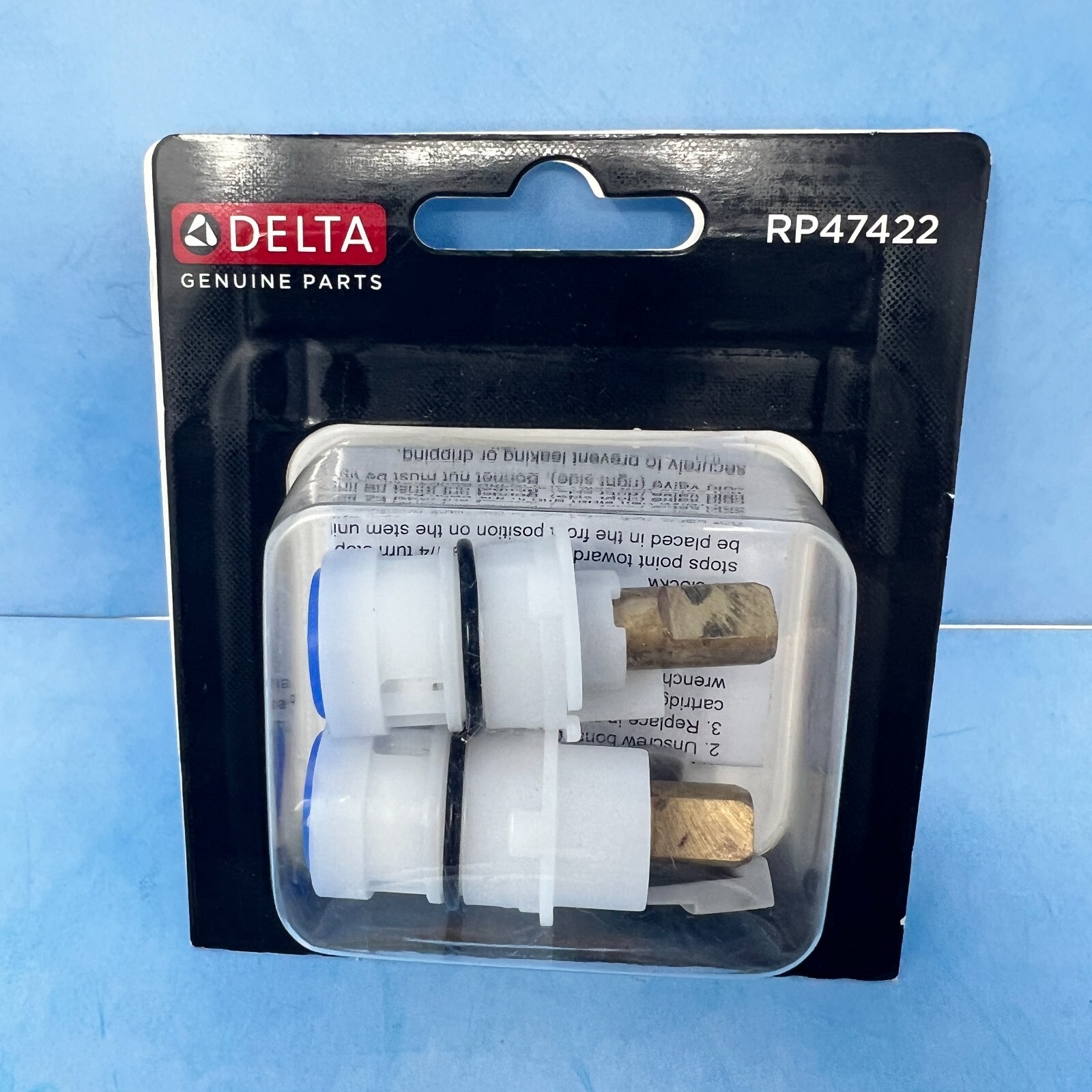 (2-Pk) Delta Two Handle Ceramic Stem Cartridge White RP47422 | eBay