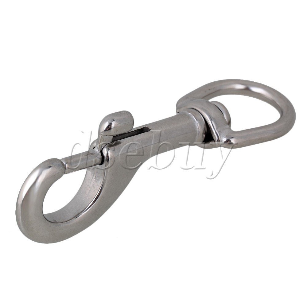 5 x 90mm 304 Stainless Steel Swivel-Eye Bolt Snap Hook Round Swivel ...