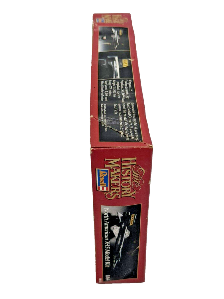 Revell 1982 LE History Makers 1/64 Scale North American X-15 Model Kit ...