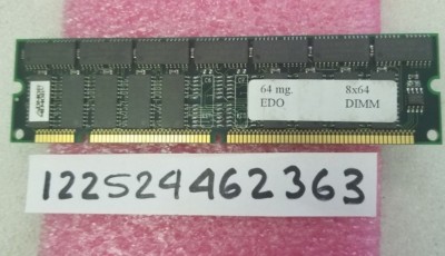 64MB 8X64-60 EDO 3.3v 4K Unbuffered 168 Pin DIMM 32 Chip 8x64 4x4 APPLE ...