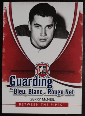 2011 ITG Between The Pipes Gerry McNeil Gaurding The Net Hockey Card | eBay