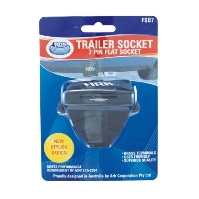 Ark Trailer Socket 7 Pin Quick Assembly Flat FSP7 | eBay