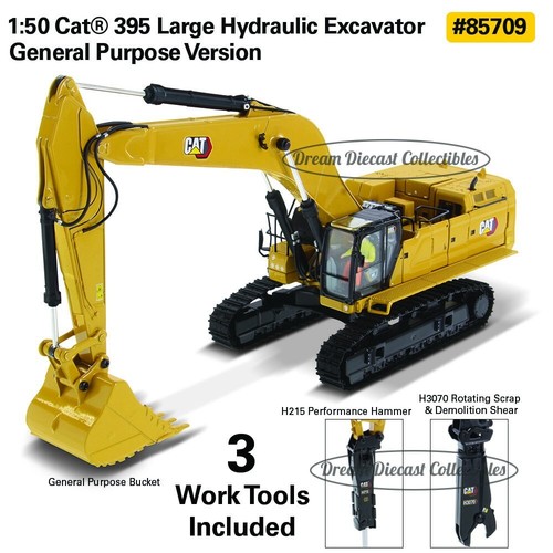 CAT CATERPILLAR 1:50 395 LARGE HYDRAULIC GP EXCAVATOR DIECAST MASTERS ...
