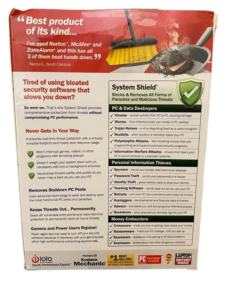 System Shield Anti-Virus & Anti-Spyware PC Program New | eBay