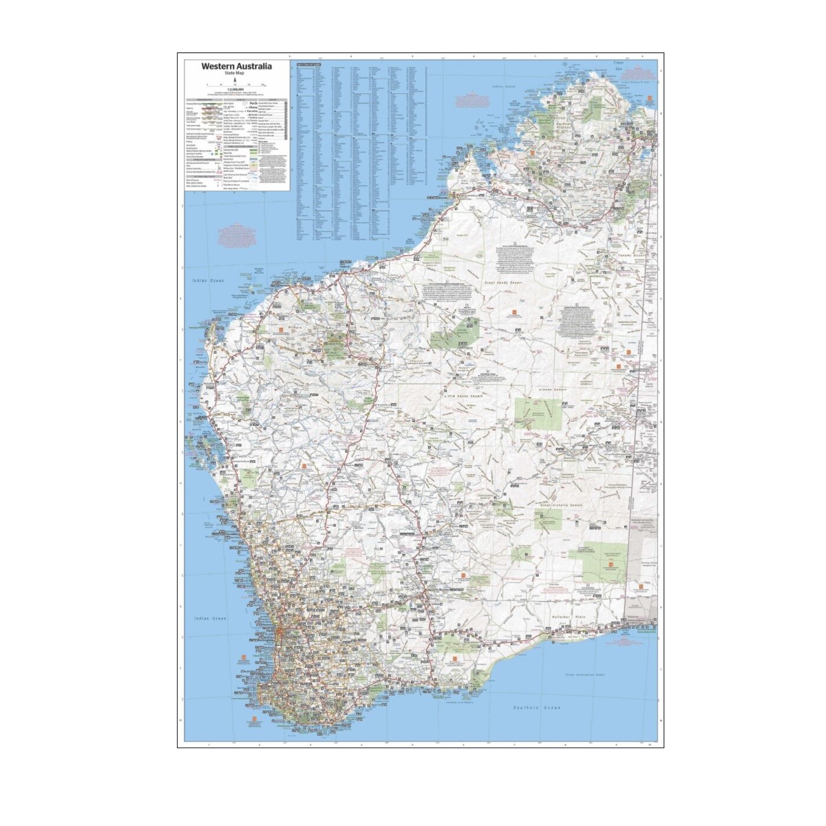 Australia State Map Printable