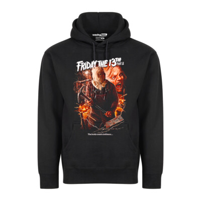 Friday the 13th Jason Body Count Continues Distressed Graphic Hoodie ...