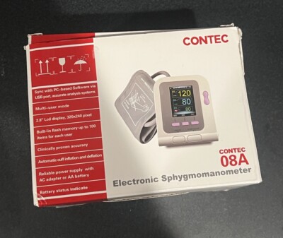 CONTEC 08A Electronic Sphygmomanometer Blood Pressure Machine | eBay