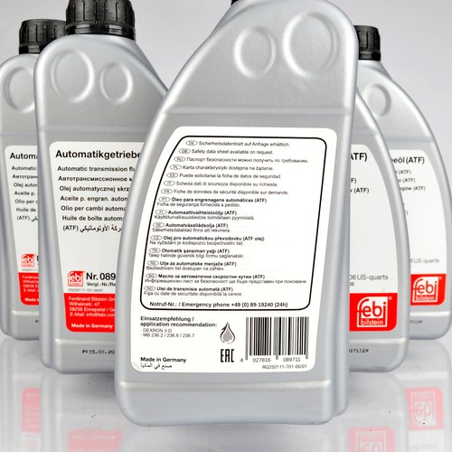 1L FEBI 08971 Getriebeöl Automatikgetriebeöl Hydrauliköl Servoöl ATF ...