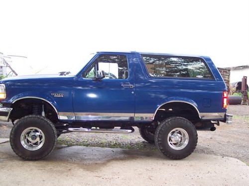 1987-1996 Ford Bronco Stainless Rocker Panel Trim Bodyside Molding 6 ...