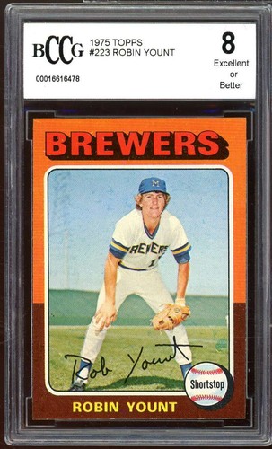 1975 Topps #223 Robin Yount Rookie Card BGS BCCG 8 Excellent+ | eBay