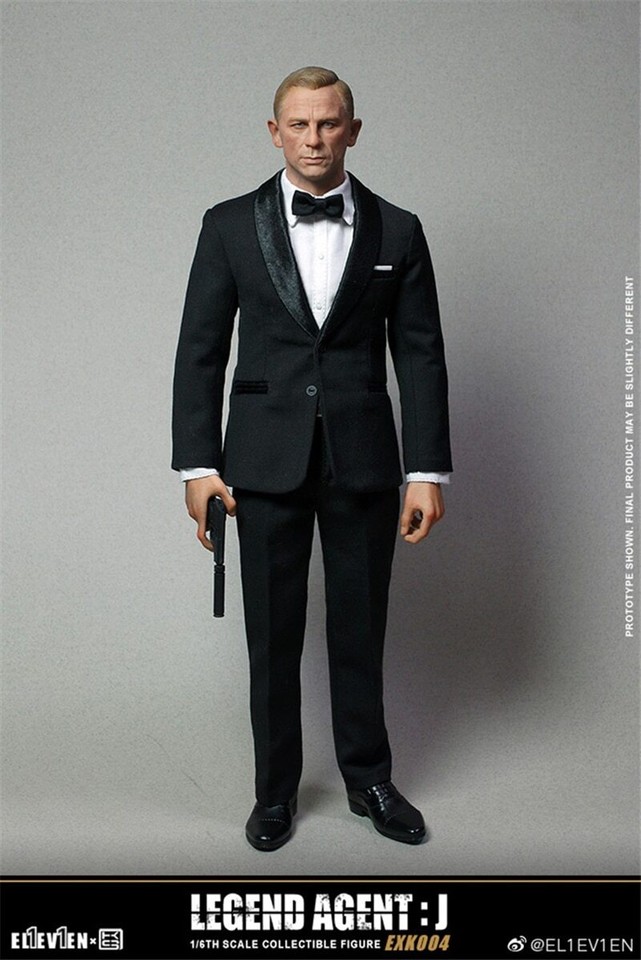 EXK004 1/6 Scale 007 Agent James Bond Daniel Craig Figure 12'' Male ...
