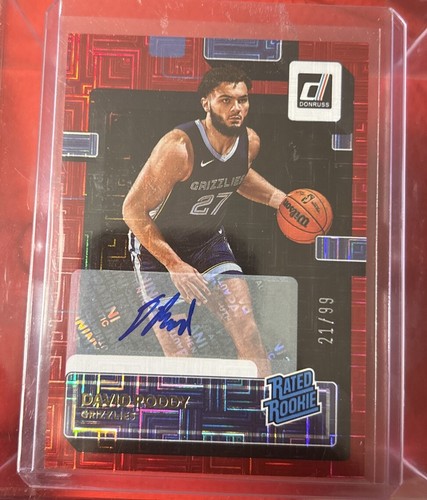 David Roddy Donruss rated rookie autograph 21/99 basketball card | eBay
