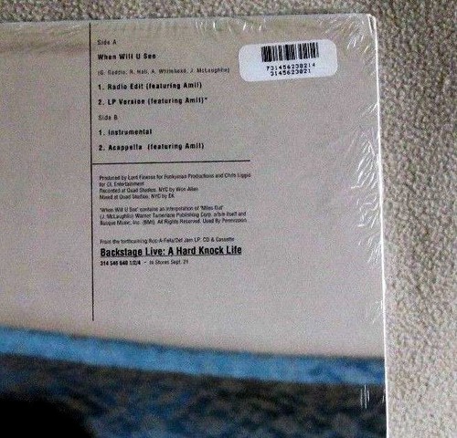 Rell When Will U See ft Amil 1999 Roc-A-Fella Records HIP HOP Sealed 12 ...