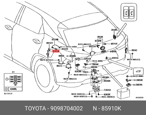 Genuine OE Relay, 9098704002 for Toyota 90987-04002 | eBay