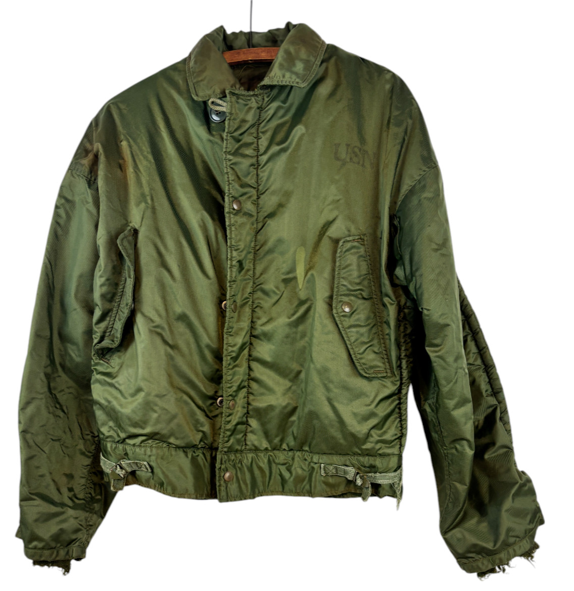 US Navy A1 Deck Jacket Extreme Cold Weather Vintage 7… - Gem