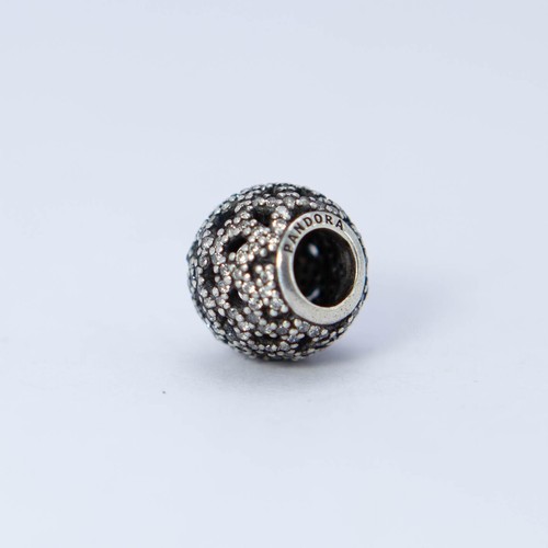 Authentic Pandora Shimmering Lace Clear CZ Charm 791284 Authentic Ale ...