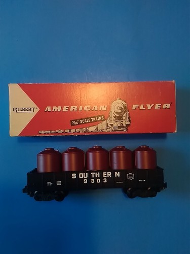 S scale American Flyer Southern gondola car #9303 with canister load | eBay