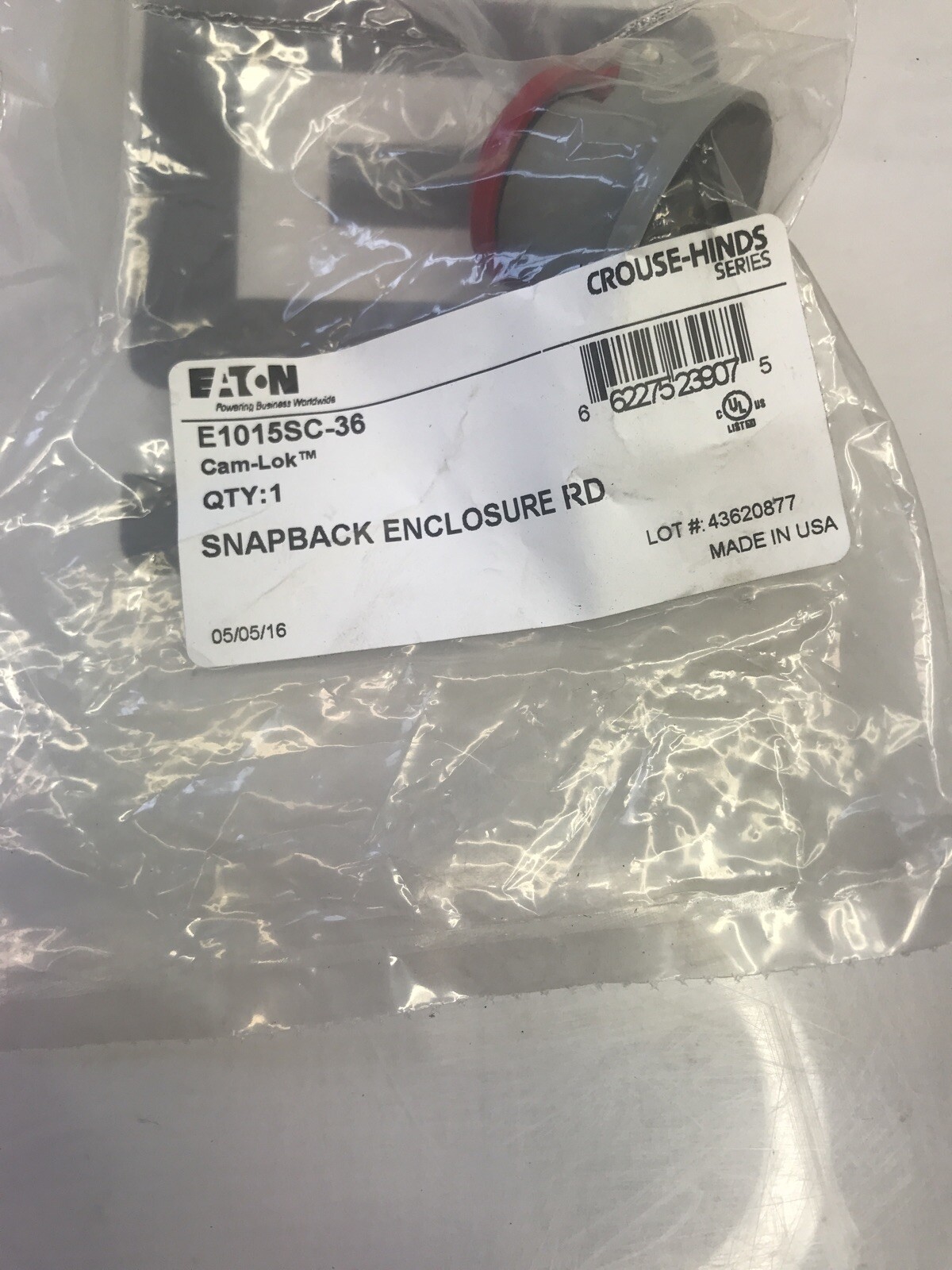 New EATON Snapback Enclosure RD E1015SC-36 Cam-Lok Crouse-Hinds ...