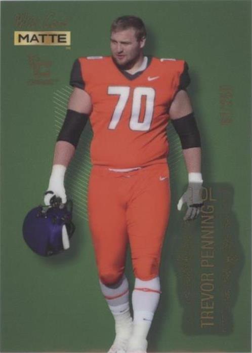 2022 Wild Card MATTE - Trevor Penning #MB-108 Chase Green /250 (RC) for ...