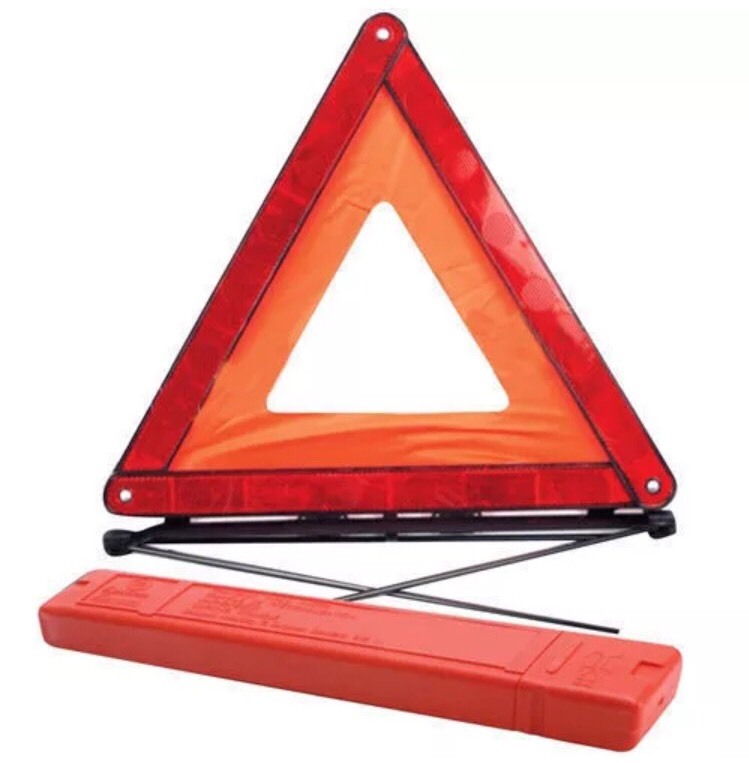 WARNING TRIANGLE EMERGENCY BREAKDOWN FOLDABLE SIGN HAZARD EU REFLECTIVE ...