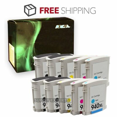 10PK For HP 940XL 940 XL OfficeJet Pro 8000 8500 8500A Ink Cartridge ...