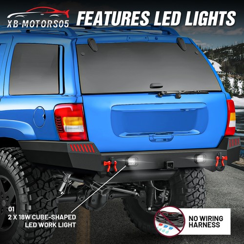 For 1999-2004 Jeep 2nd Gen Grand Cherokee WJ Off-Road Rear Bumper ...