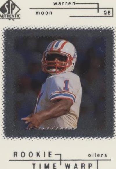 1998 SP Authentic - Rookie Time Warp Warren Moon #38 Die-Cut /500 for ...