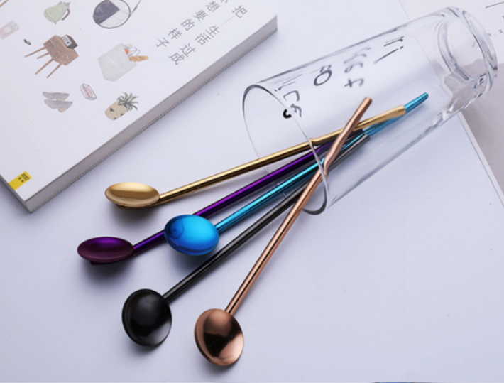 Creative Stainless Steel Fruit Juice Mixing Rod Cocktail Bar Tea Straws ...