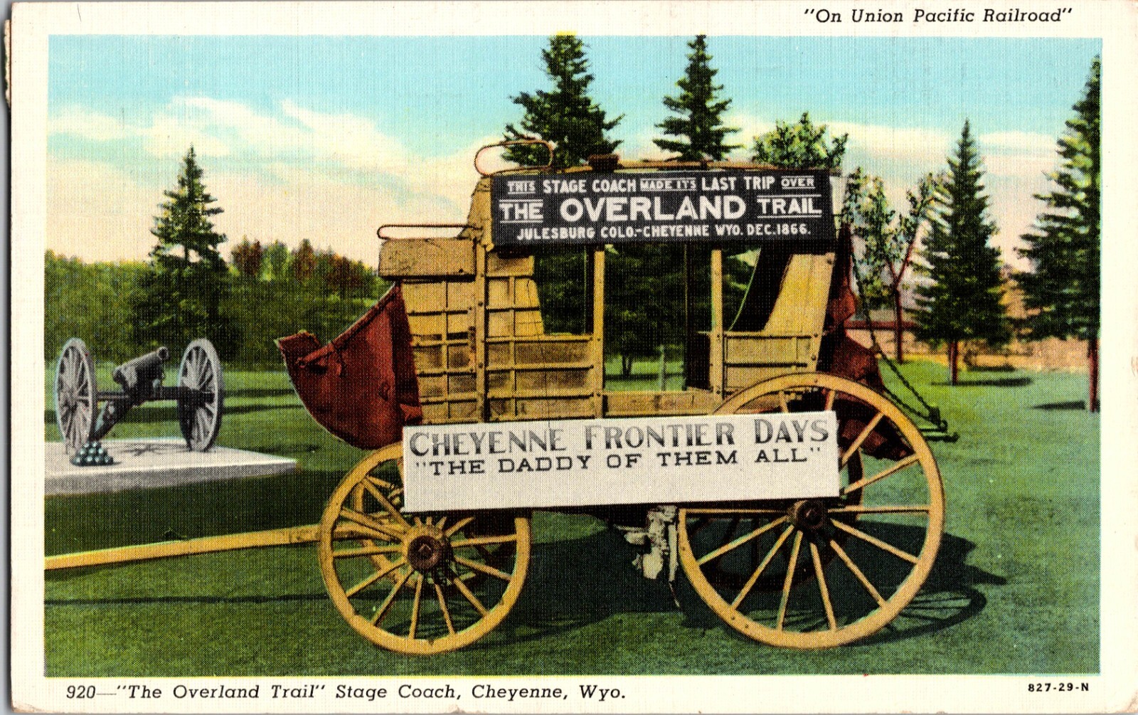 The Overland Trail Stage Coach Cheyenne Wyoming Frontier Days (C1) | eBay