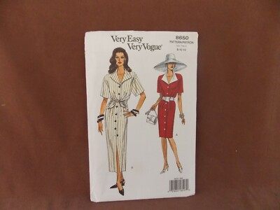Vogue Misses Dress Sizes 8-12 Uncut Pattern 8650 | eBay