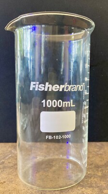 Fisherbrand 1000mL Glass Berzelius Beaker FB-102-1000 | eBay